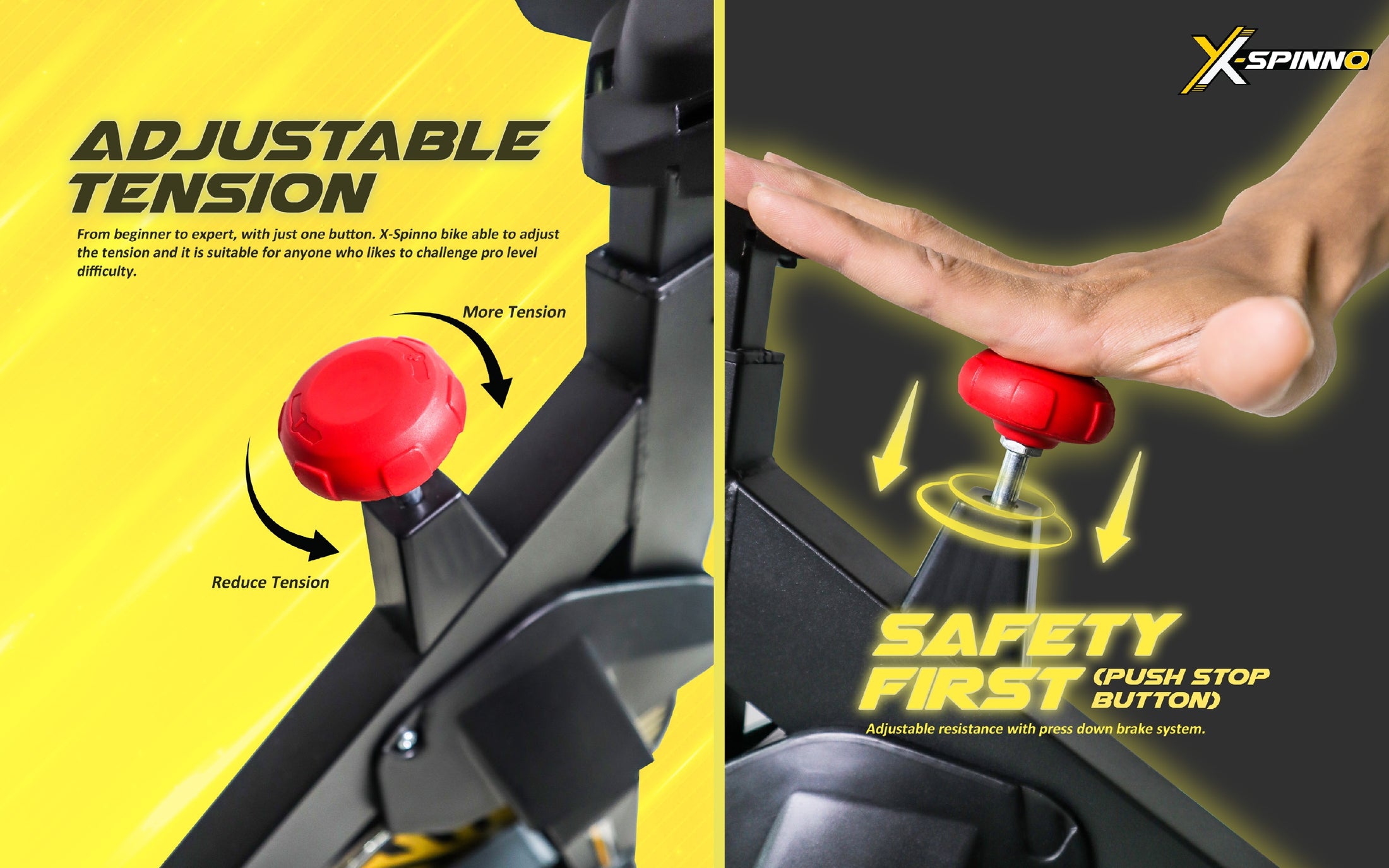 X-Spinno Spinning Bike | Exercise Bike – GINTELL