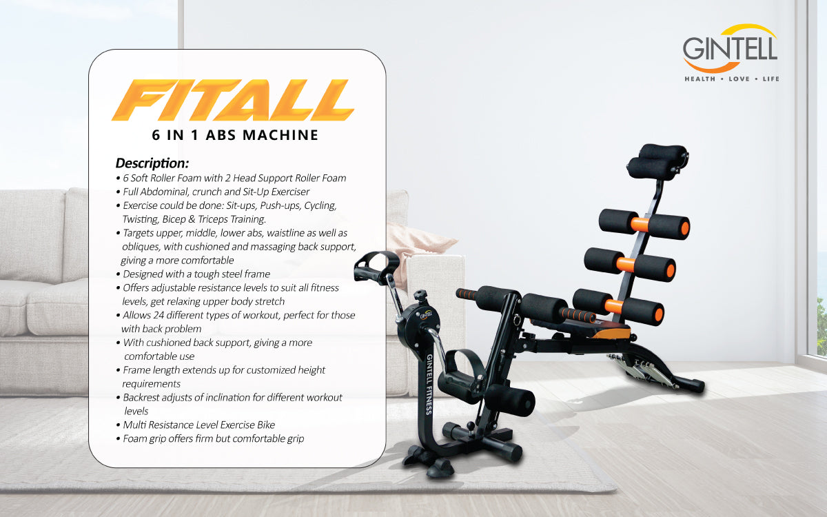 6-in-1 Full Body Workout Station | FitAll Abs Machine | GINTELL – GINTELL