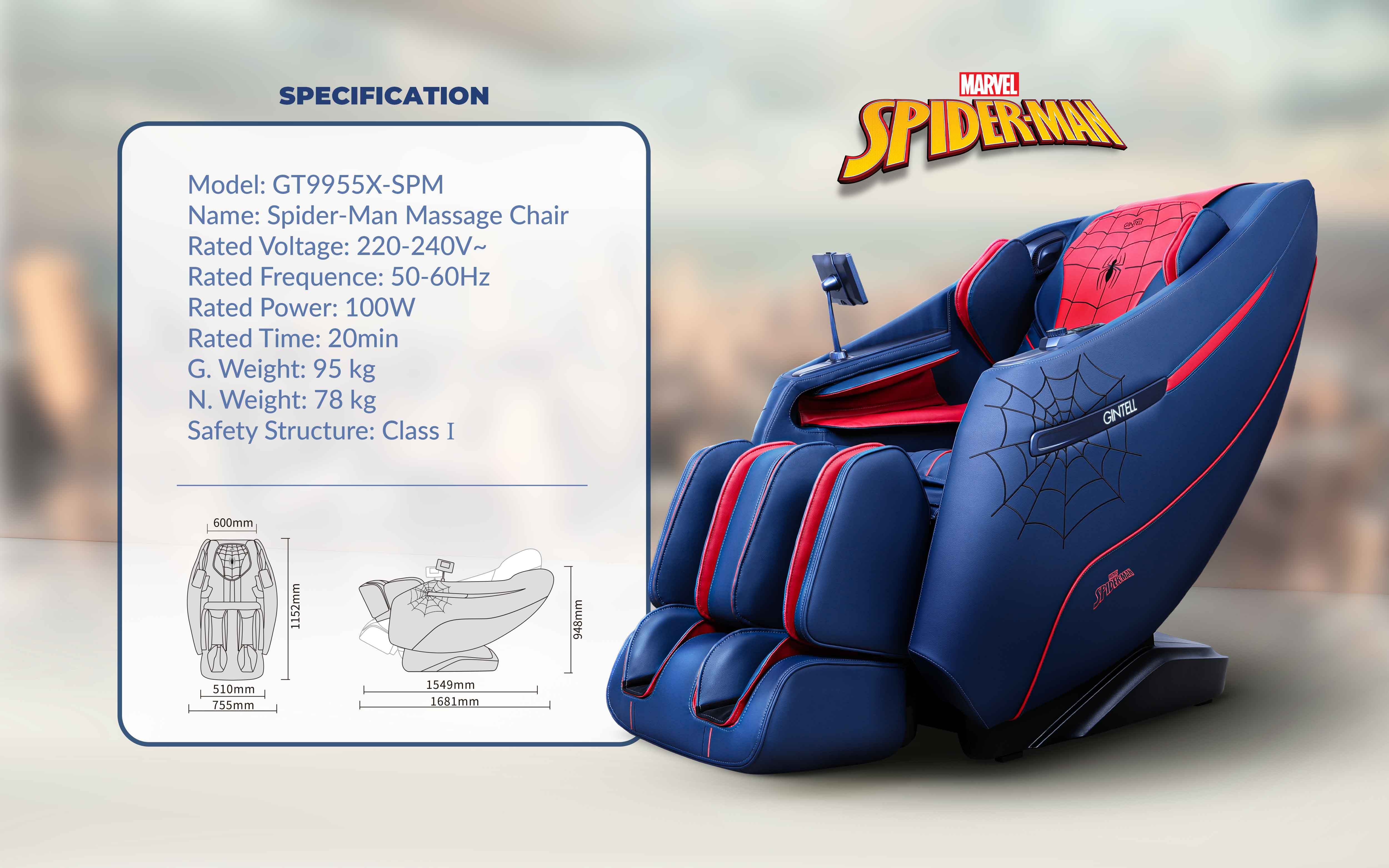 Spider-Man Massage Chair – GINTELL