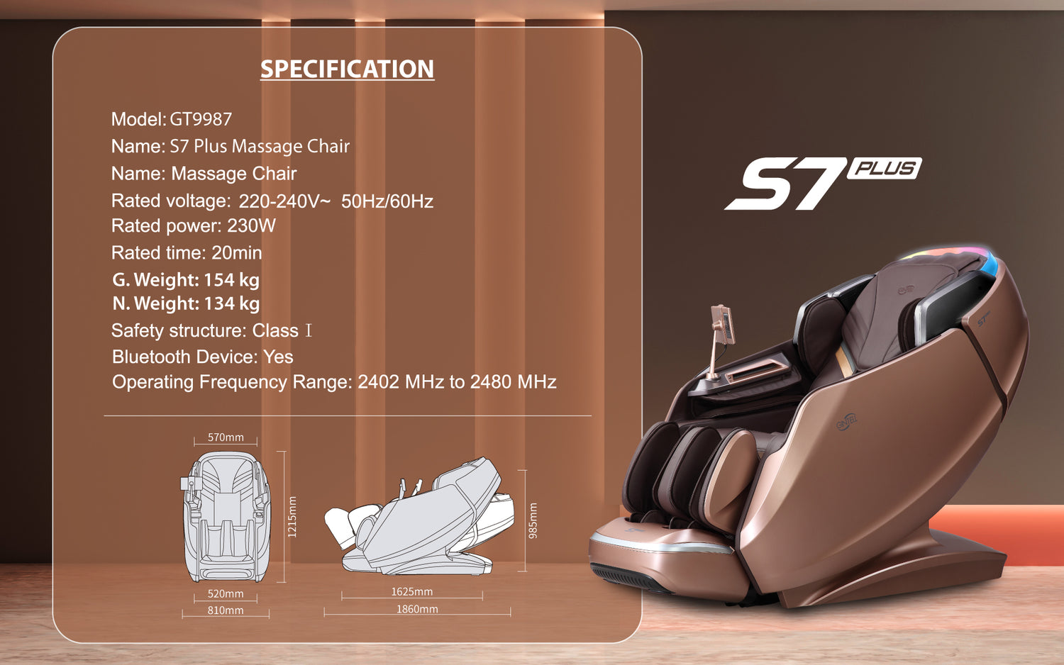 S7 Plus 2nd Gen 8-Hands Wellness Chair | GINTELL – GINTELL